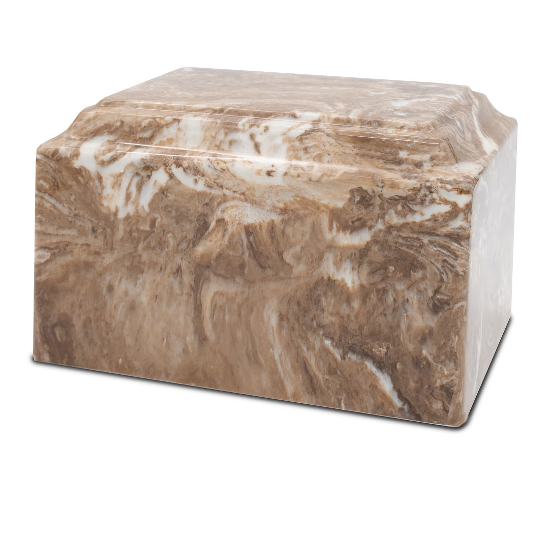Fawn Pink Cultured Marble Urn - Fawn Pink Cultured Marble Urn for Human ...