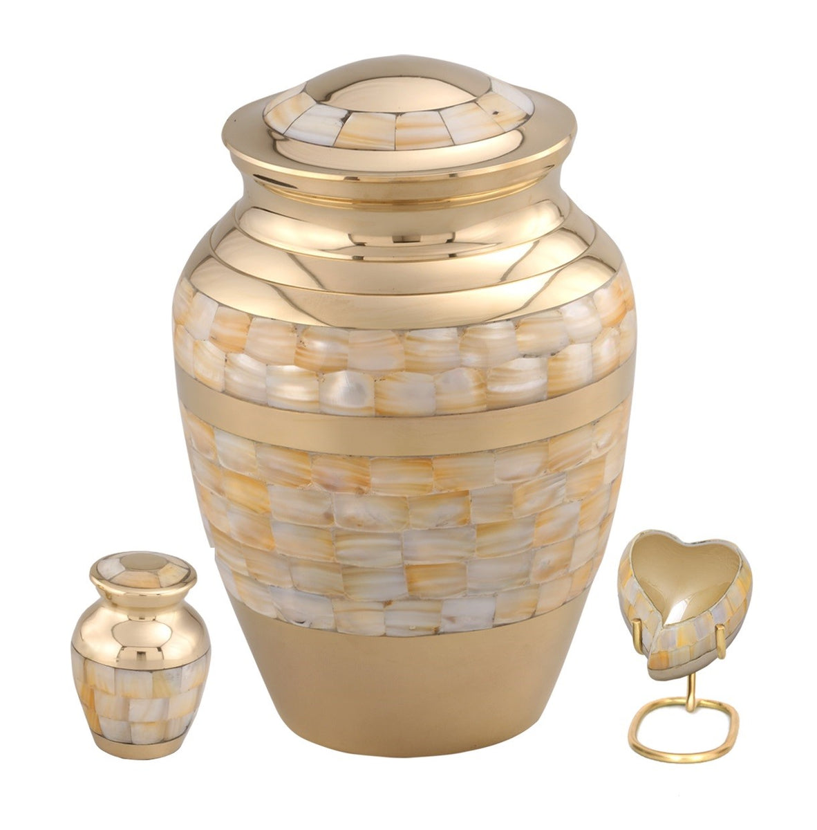 Adore Mother Of Pearl Cremation Urn – Memorials4u
