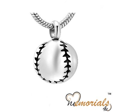 Baseball Bat Cremation Keepsake Pendant - Necklace For Ashes – Memorials4u