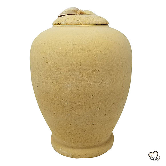 Beige Oyster Shell Biodegradable Sand Urn – Memorials4u