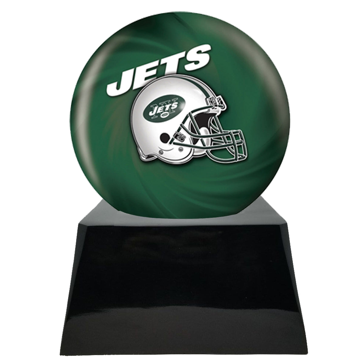 Football Team Cremation Urn and New York Jets Ball Decor with Custom ...