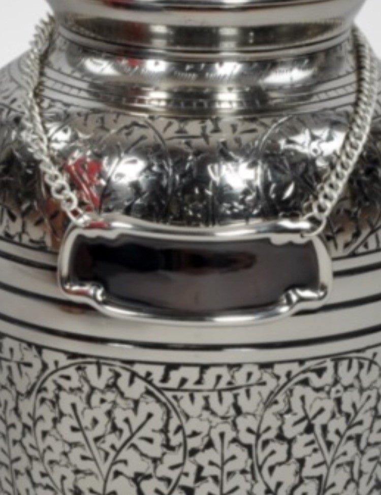 Customized Engraved Brass Name Tag for Adult Urns – Memorials4u