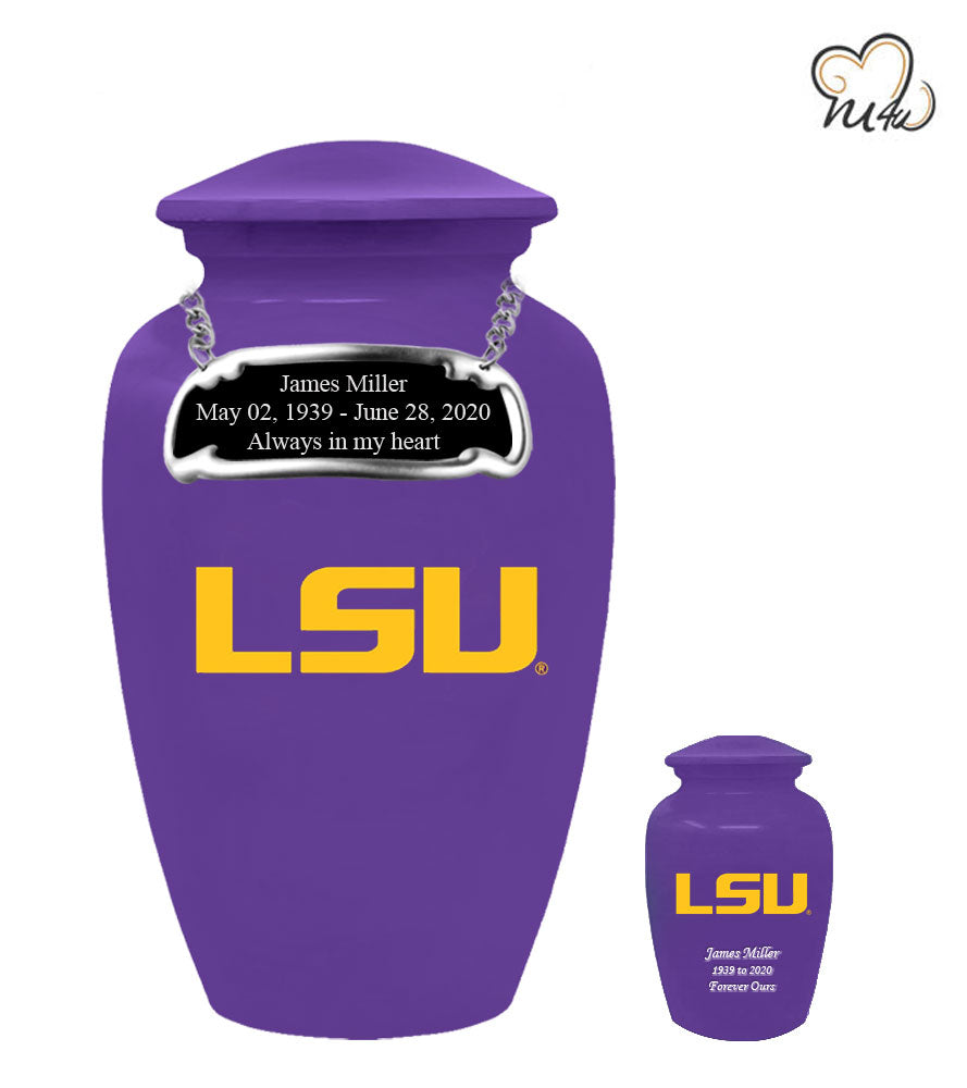 Buy Louisiana State Purple Football Classic Memorial Cremation Urn ...