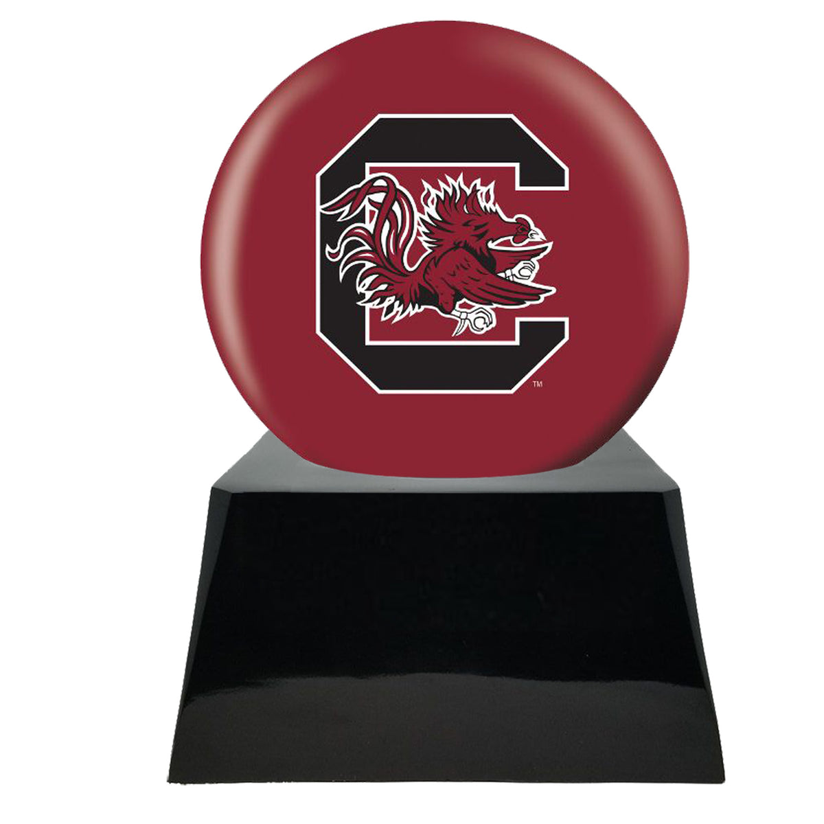 Football Cremation Urn and South Carolina Gamecocks Ball Decor with ...